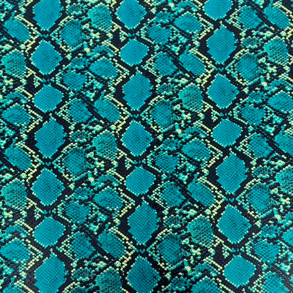 Snakeskin Leather Fabric Snake Skin Fabric PU Synthetic Leather For