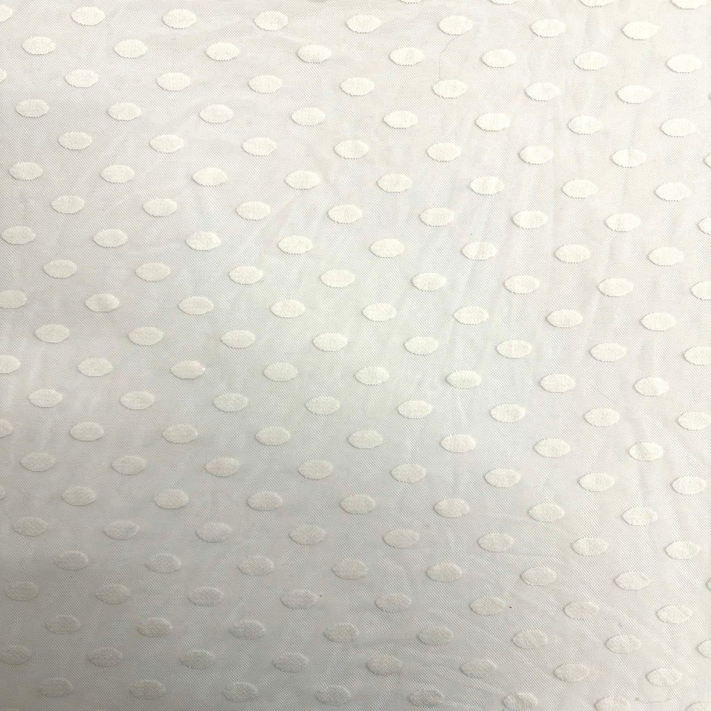 Flocked Polka Dot Mesh Apparel Lingerie Crafting Fabric - By The Yard ...