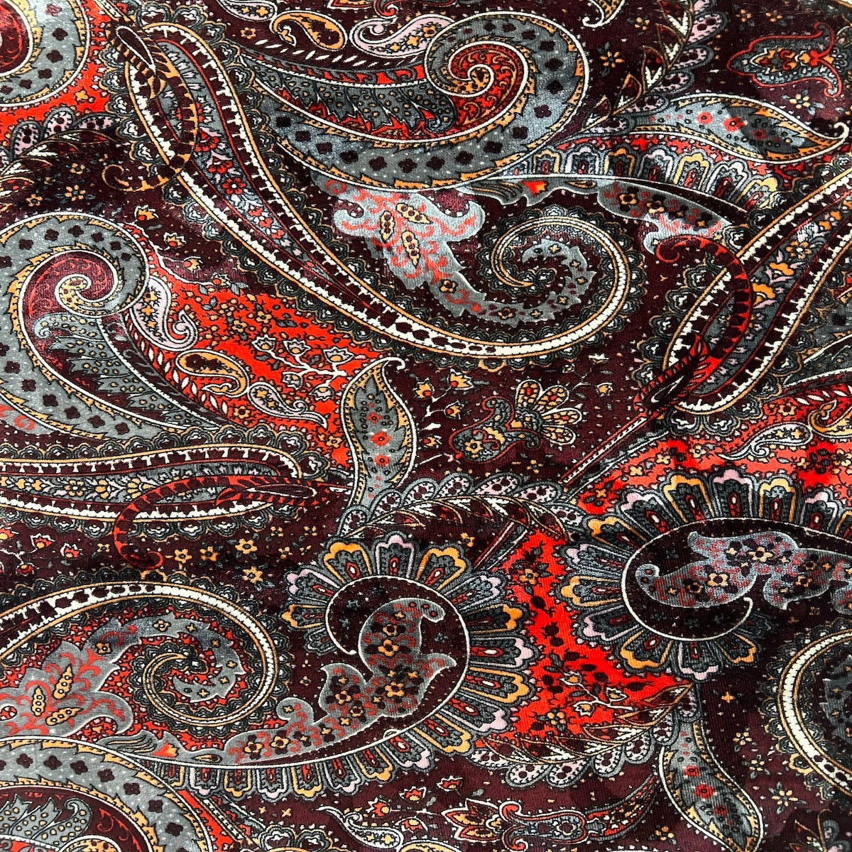 Red And Black Paisley Pattern