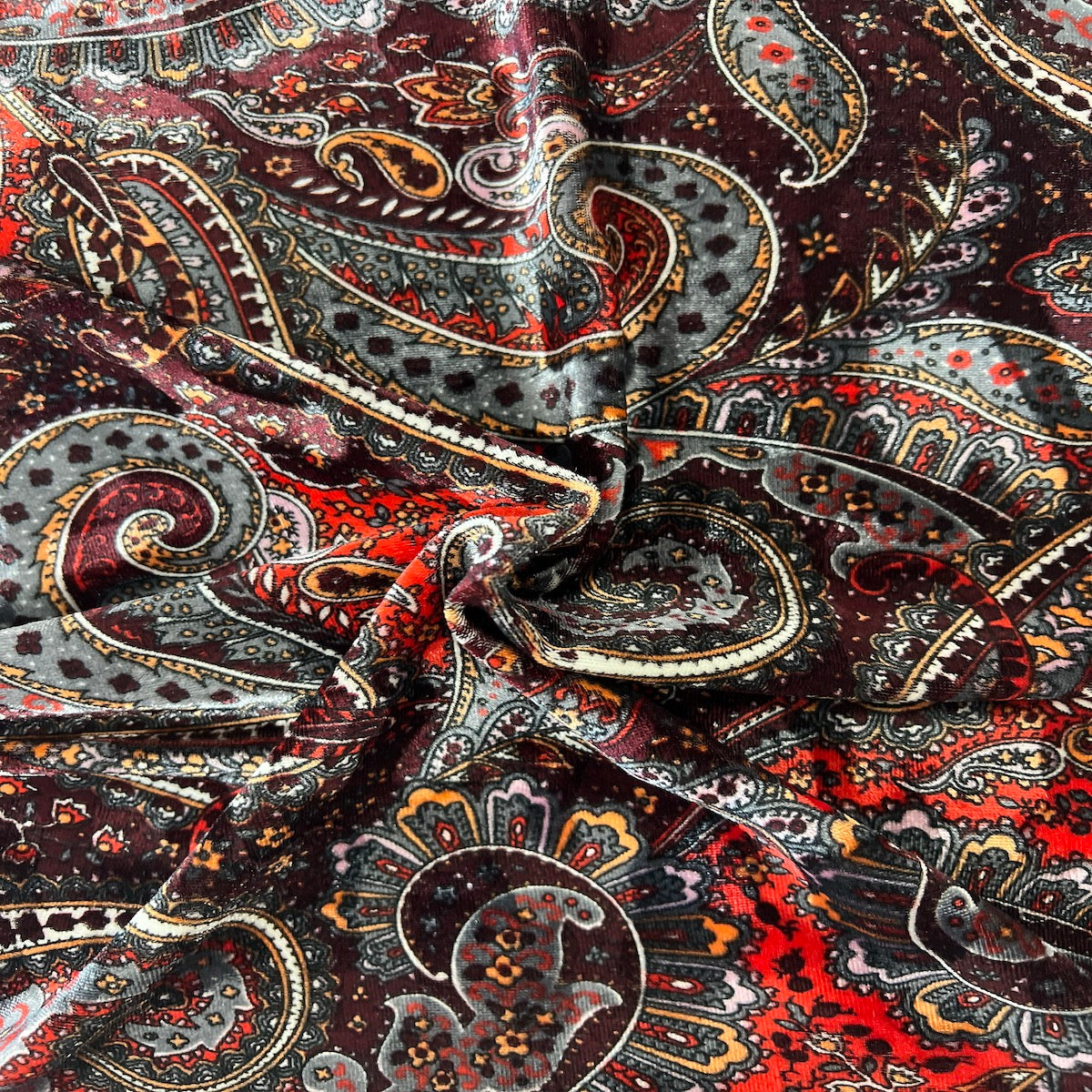 Red And Black Paisley Pattern
