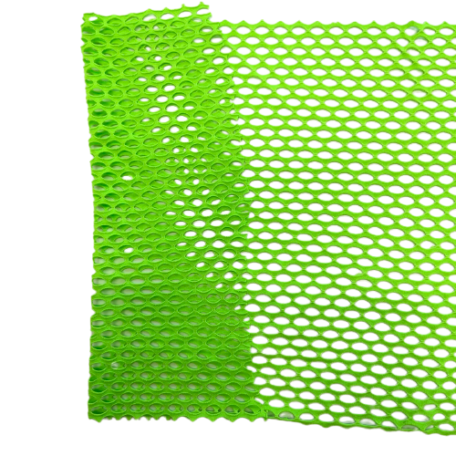 Neon Green Crochet Fishnet Netting Apparel Spandex Fabric – Fashion ...