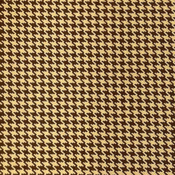 British Brown Acrylic Houndstooth Automotive Upholstery Fabric – Fashion Fabrics LLC