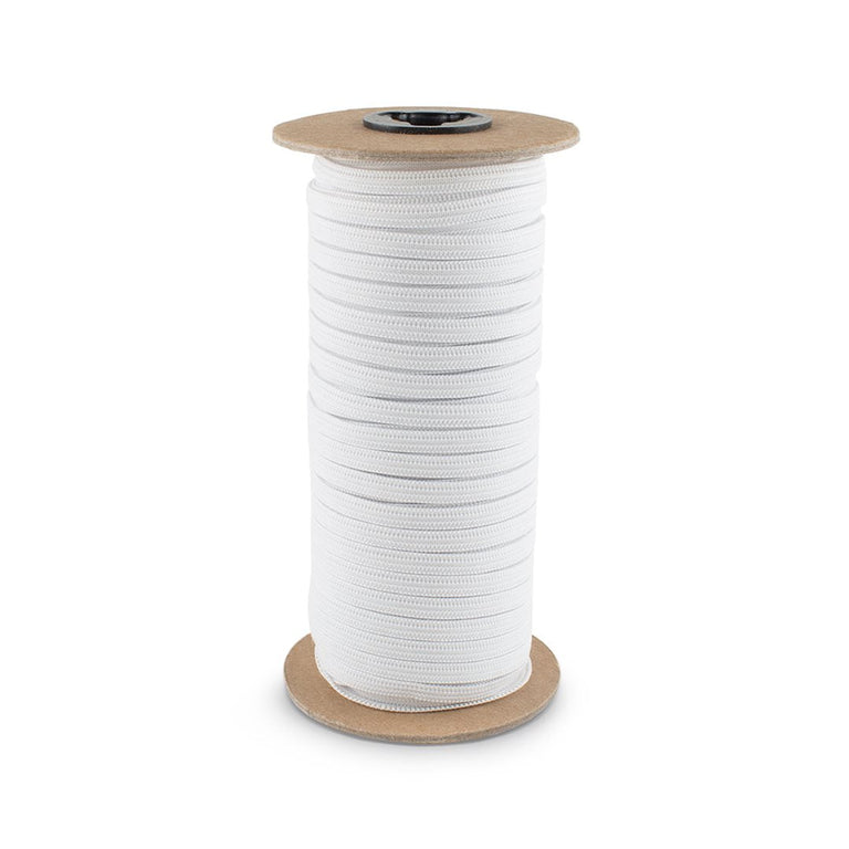 1/2" White Knitted Elastic Band - Sold By The Roll - 144 Yard Roll ...