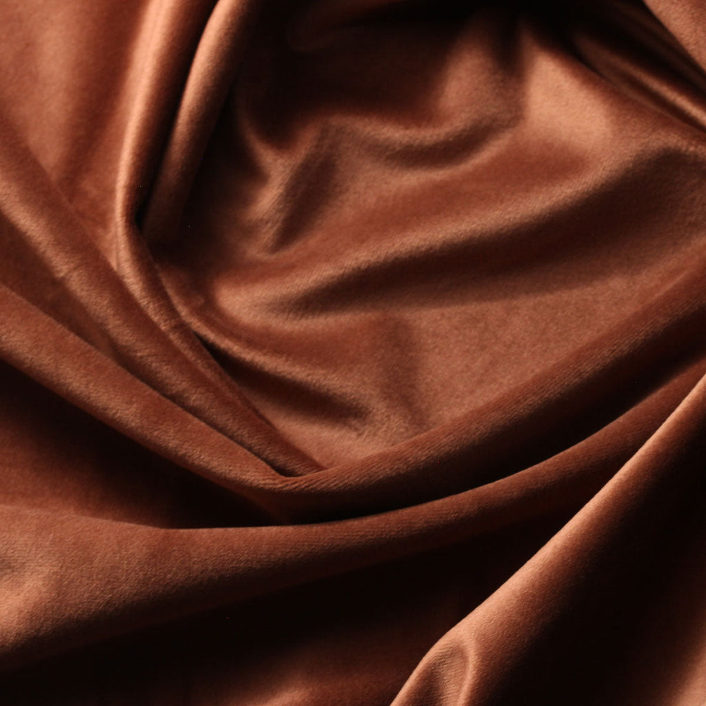 Brown Camden Velvet Polyester Upholstery Drapery Home Decor Fabric ...