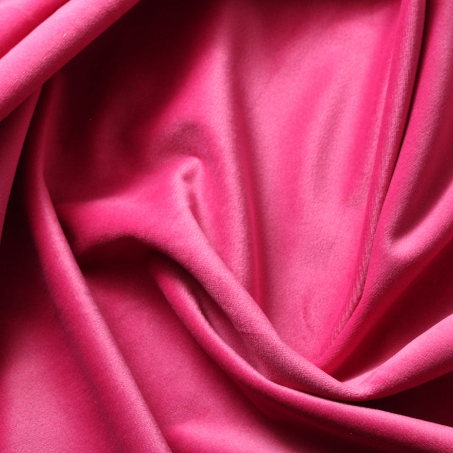Neon Pink Camden Velvet Polyester Upholstery Drapery Home Decor Fabric ...