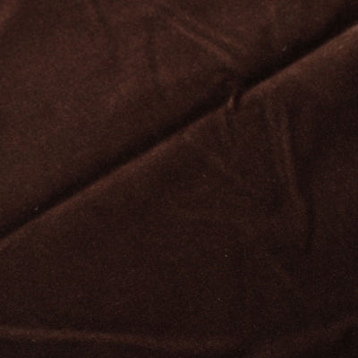 Chocolate Brown Cotton Velvet Upholstery Drapery Home Decor Fabric ...